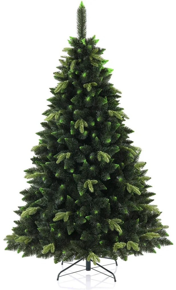 AmeliaHome Umělý vánoční stromek - smrk Klaus - 120 cm - II. Jakost