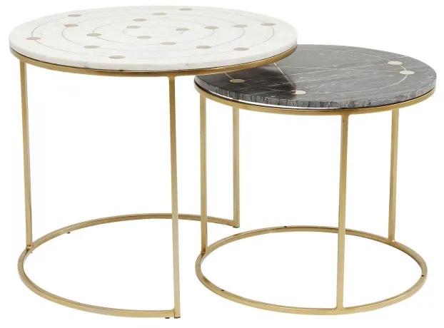 Odkládací stolek Mystic Round Small set 2 ks 51 × 61 × 61 cm KARE DESIGN