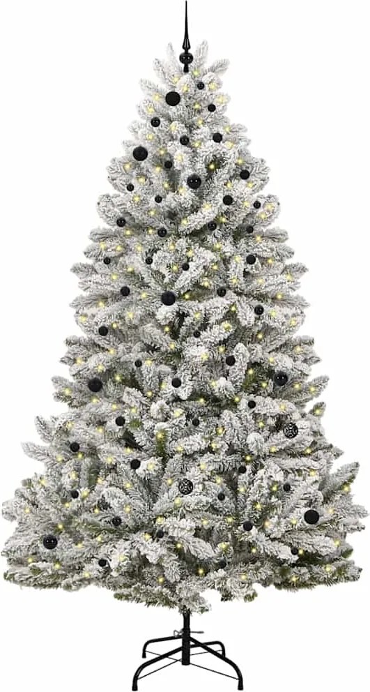 Umělý vánoční stromeček 270 cm 300 LED Teplá bílá PVC a ocel 3395776