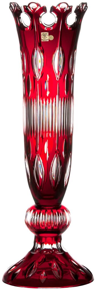 Váza Flamenco, barva rubín, výška 585 mm