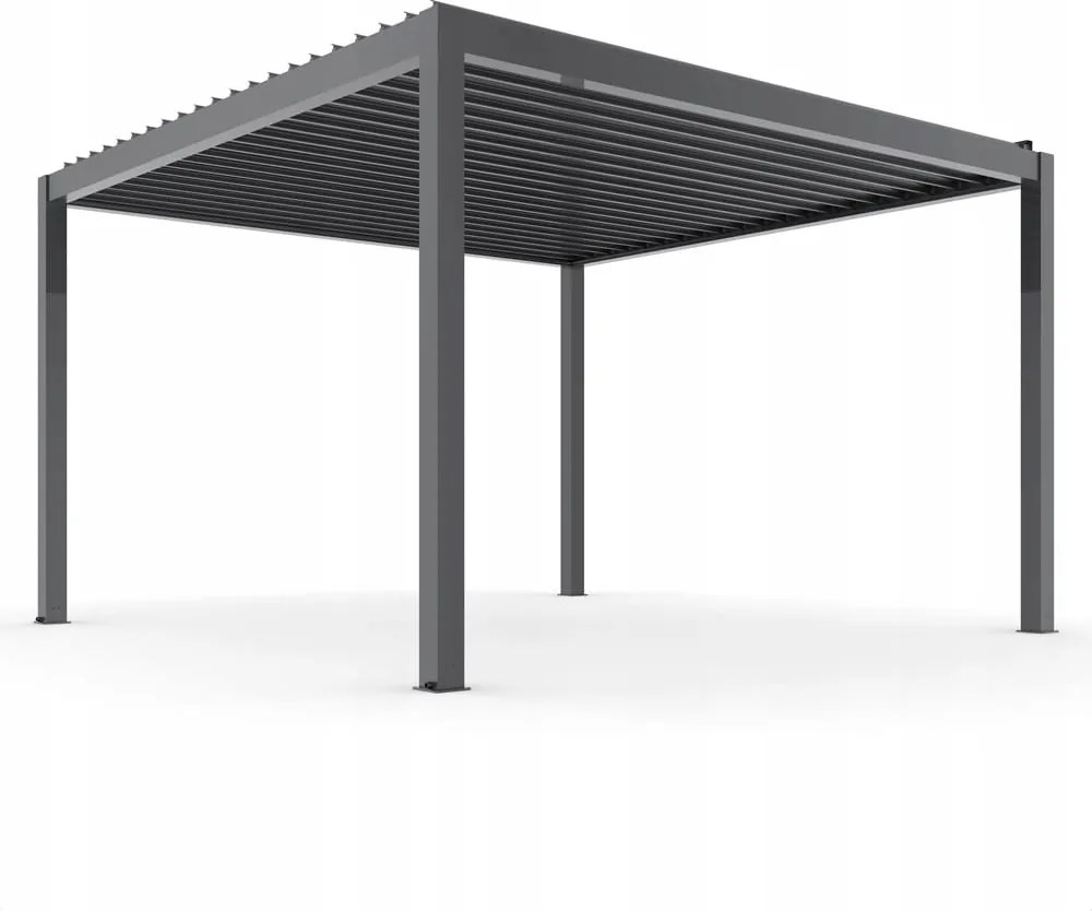 Elektrická pergola Luxe 3x4 m antracit s Led světlem