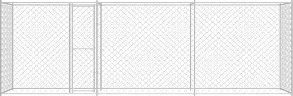Klec pro psa Stříbrná 600 x 200 x 200 cm Pozinkovaná ocel 3368310