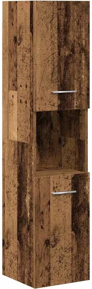 4dílná koupelnová sestava old wood kompozitní dřevo 3328915