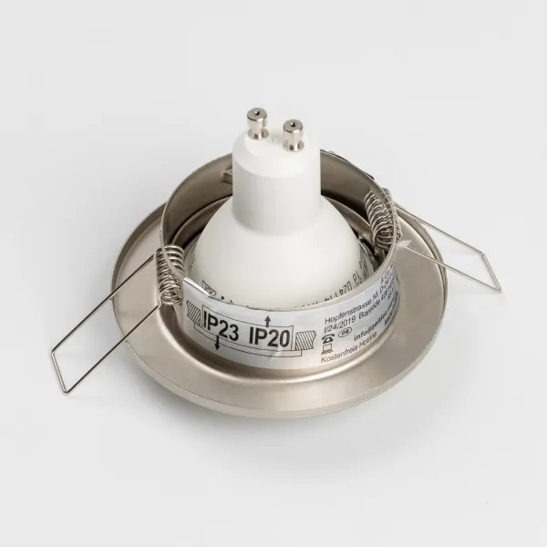 SADA 5x Koupelnové podhledové svítidlo 1xGU10/4W/230V IP23 matný chrom