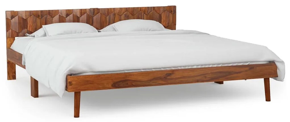 246356 vidaXL Rám postele masivní sheeshamové dřevo 160 x 200 cm