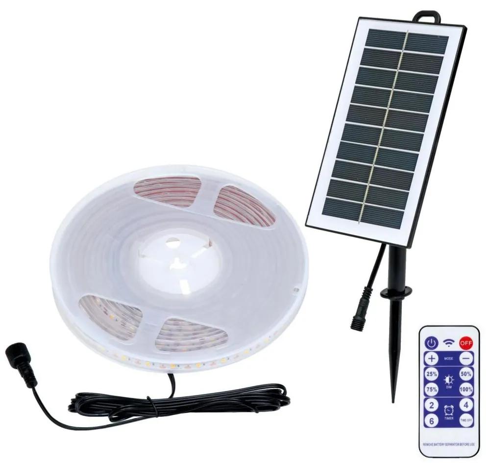 Ecolite Ecolite DX-SOLAR-3000/5M - LED Solární pásek 3,7V 2400mAh 5m IP65 EC0354