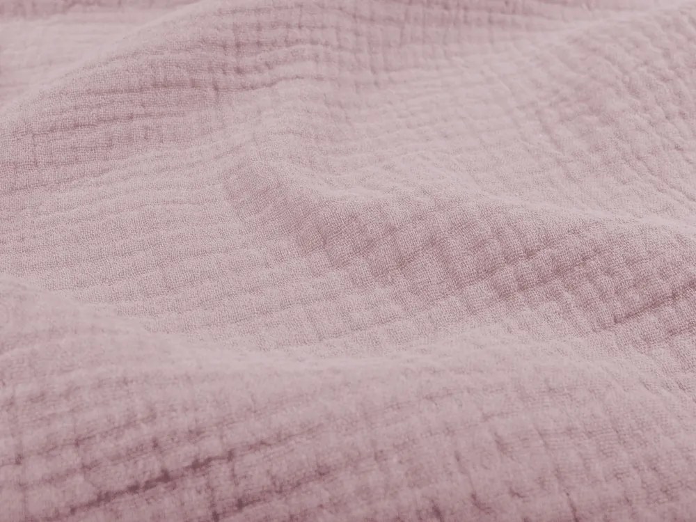 Biante Mušelínový povlak na polštář MSN-008 Pastelově fialkový 50 x 50 cm