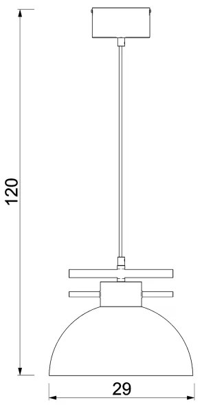 Lustr na lanku ESTATE 1xE27/15W/230V zelená