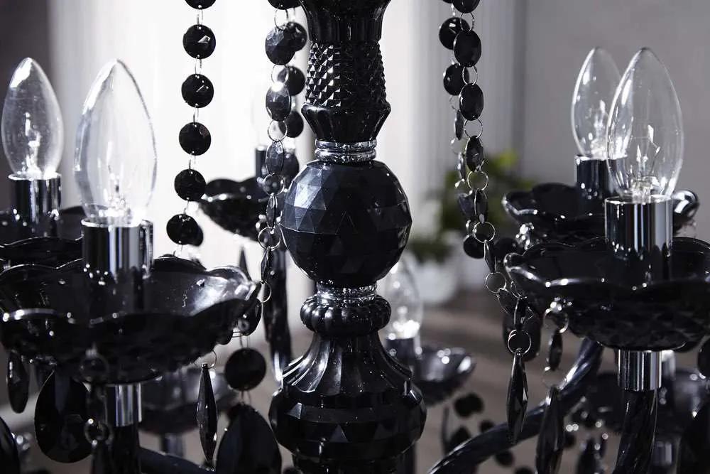 Luxusní lustr Barisimo XL Černý