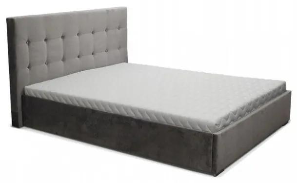 Moderní čalouněná postel SPAIN 140x200 cm Matt Velvet 2