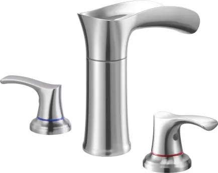 Římská vanová baterie, 3otvorová vodopádová vanová baterie VEVOR – Stříbrná