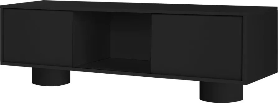 Černý TV stolek 160x48x42 cm Taro – noo.ma