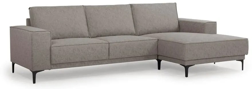 Taupe rohová pohovka (levý roh/s lenoškou) Copenhagen – Scandic