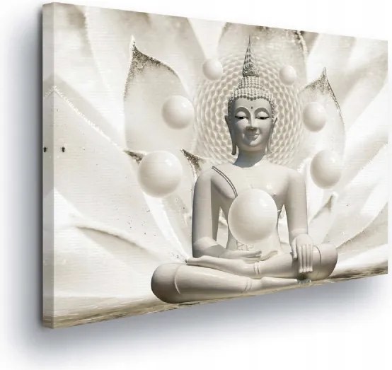 Obraz 80x60 Buddha meditace lotos klid harmonie duchovnost Východ Asie