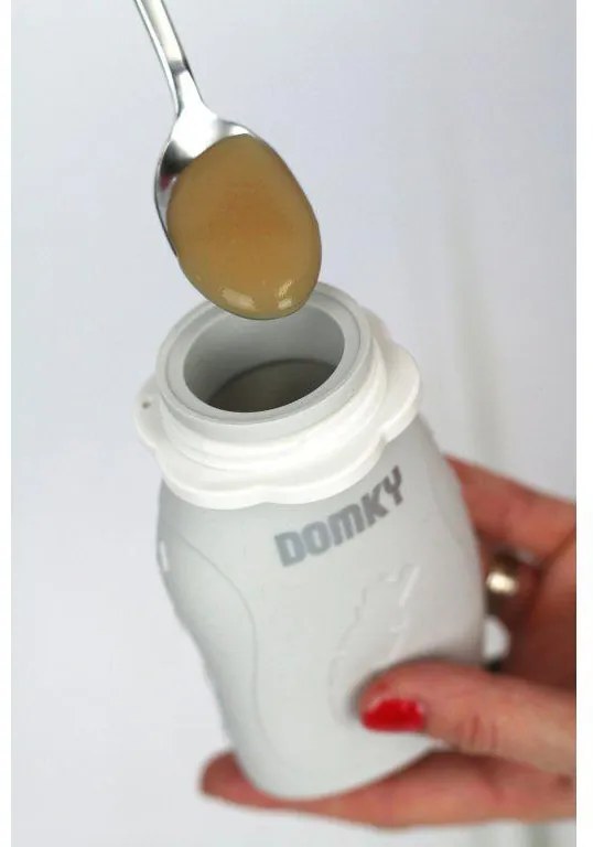 Domky  Plnitelná silikonová kapsička 180 ml Šedá