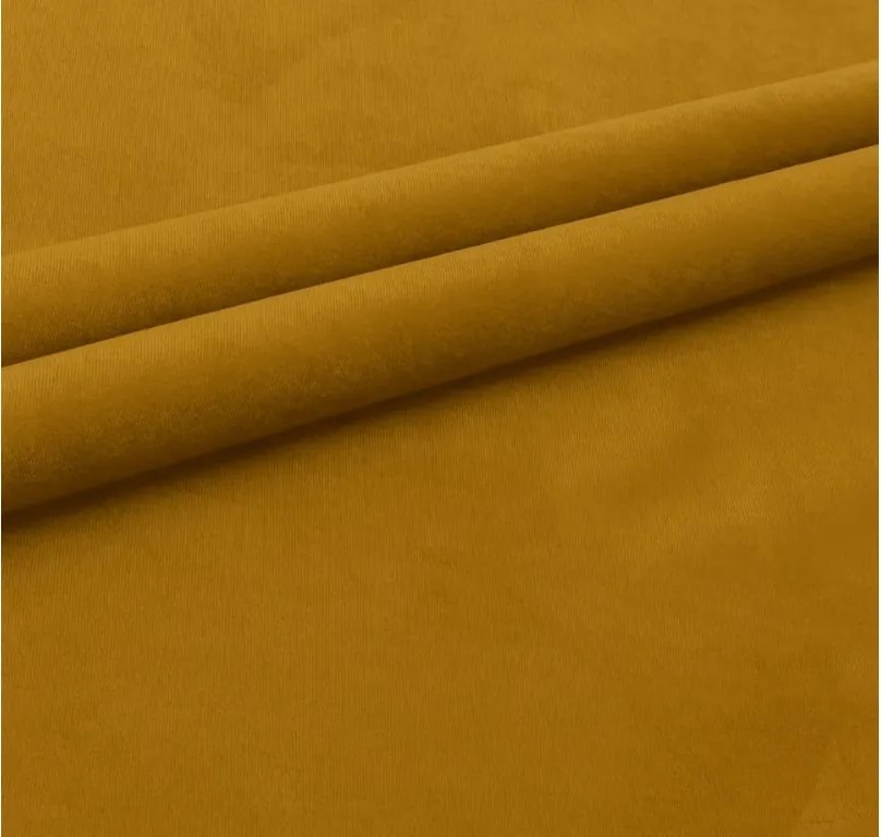 Rozkládací sedací souprava do U VENORIA 285x146 cm, hořčicová + 2 polštářky ZDARMA