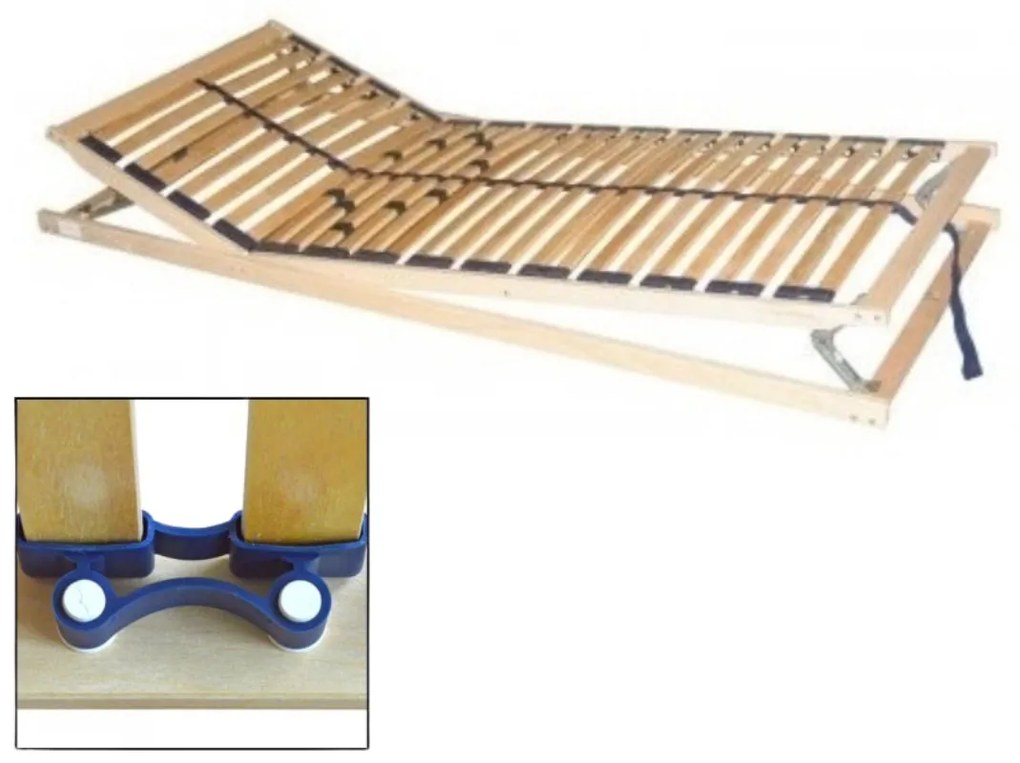 Lamelový rošt polohovateľný OPTIMAL HN 5V TiaHome - 120×200 cm