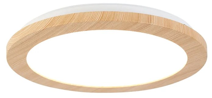 Stropní svítidlo natural 26 cm včetně LED 3-stupňově stmívatelné - Linda