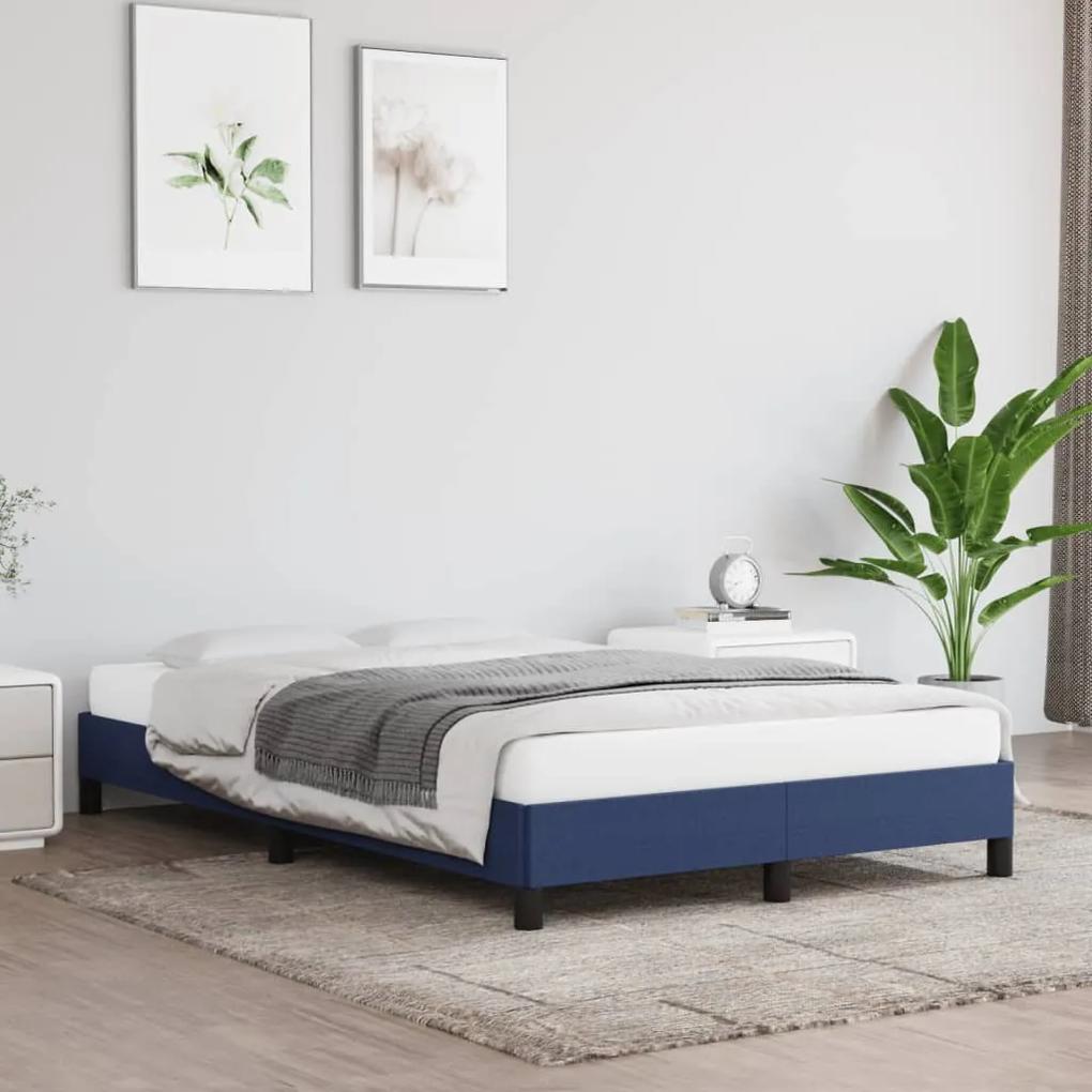 Rám postele modrá 120x200 cm textil - Default Title