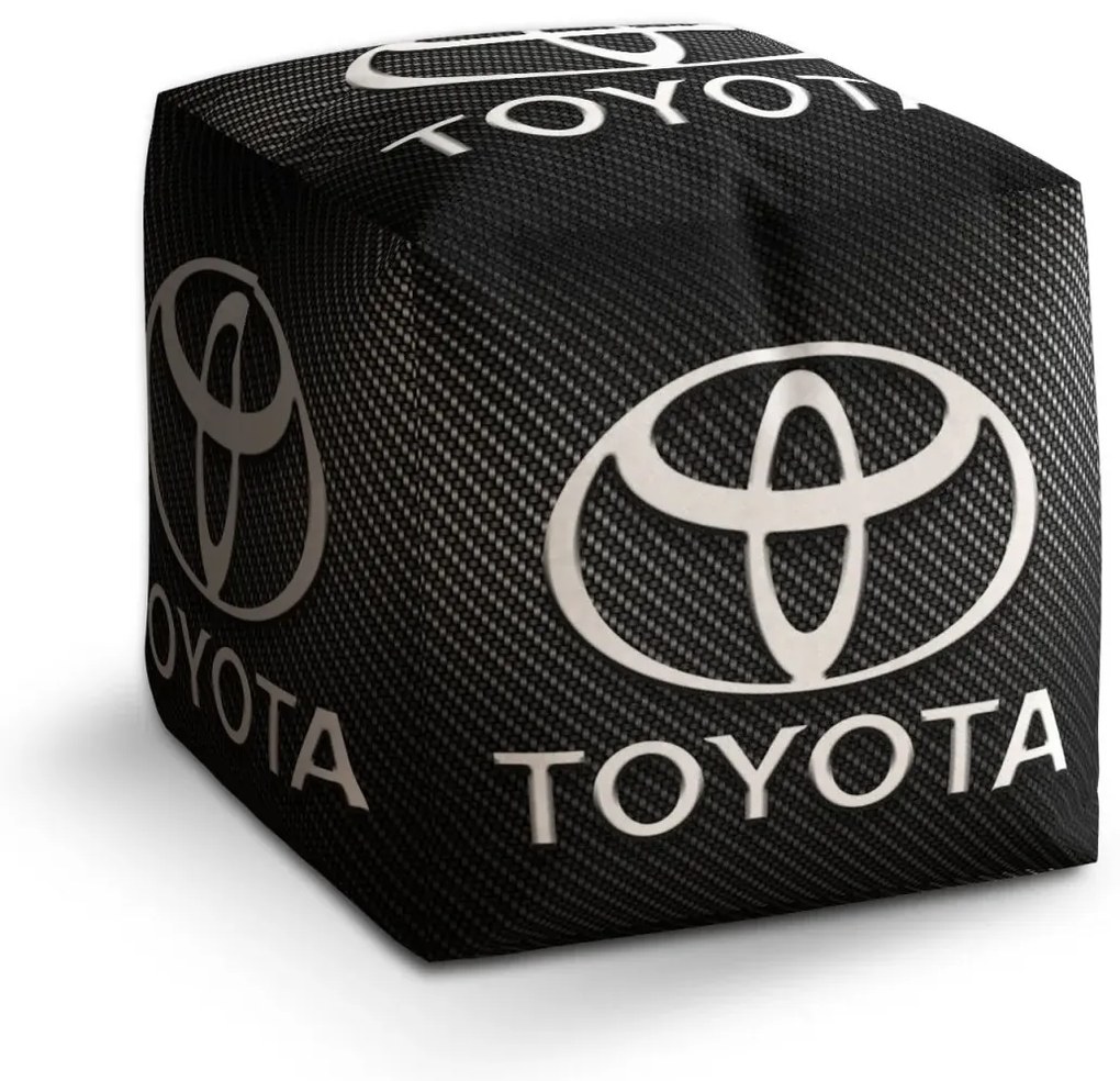 Sablio Taburet Cube Toyota Carbon: 40x40x40 cm