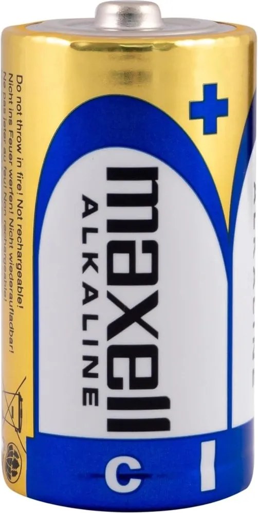 Baterie malé mono TYP C (R14) alkalická MAXELL