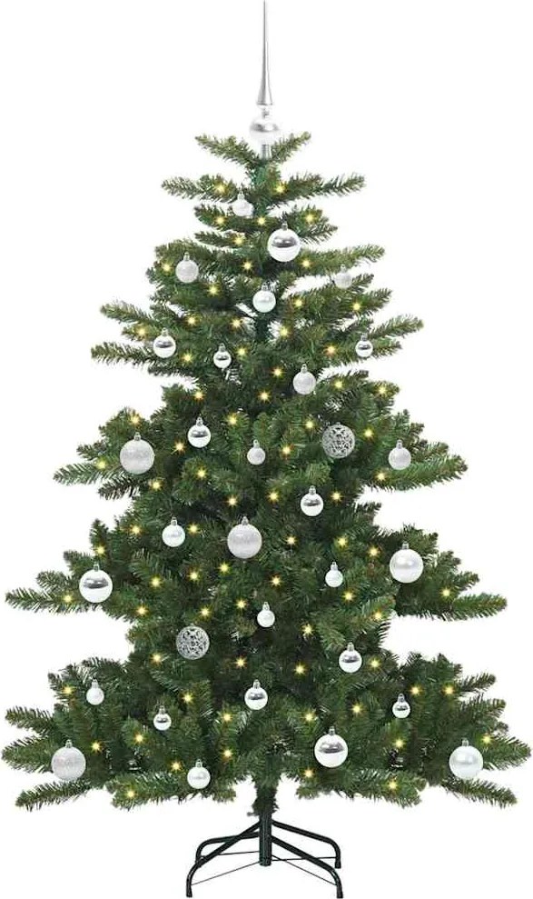 Umělý Skládací Vánoční Strom Zelená 150 cm PVC a ocel 3397658