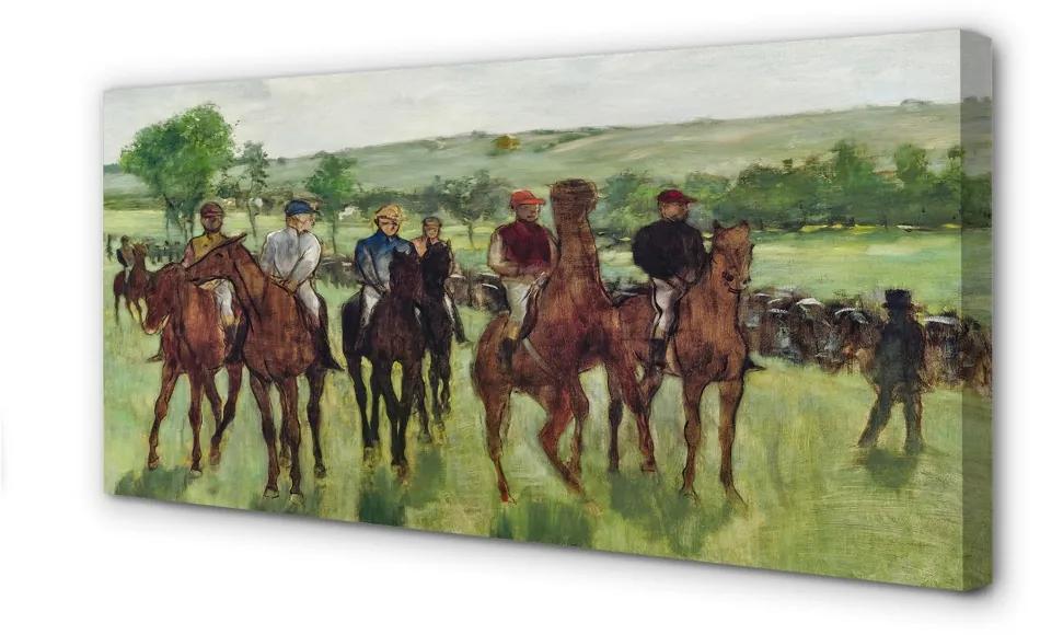 Obrazy na plátně Art jízda na koni 140x70 cm