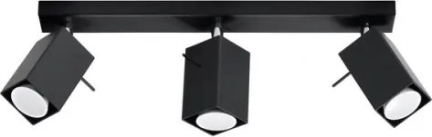 Bodové svítidlo SOLLUX Merida 3 GU10 3x40W bez zdroje SL.0101 černá