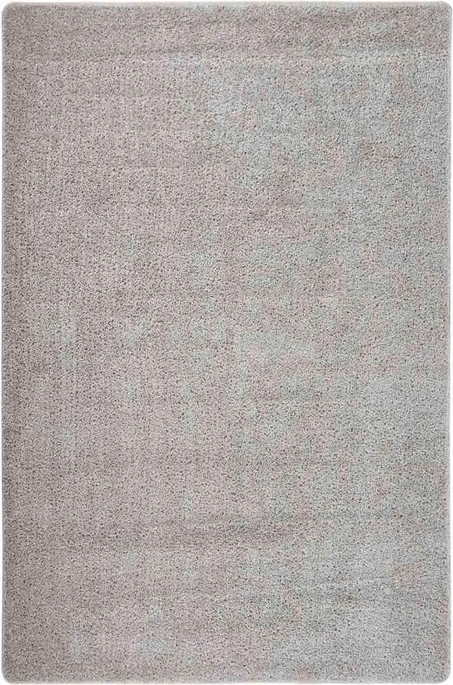 Koberec s dlouhým vlasem světle šedý 200 x 290 cm protiskluzový 340386