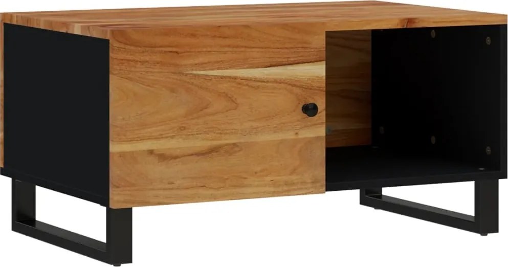 vidaXL Konferenční stolek 80 x 50 x 40 cm masivní mangovník a kompozit [350633] Barva: Světlé dřevo