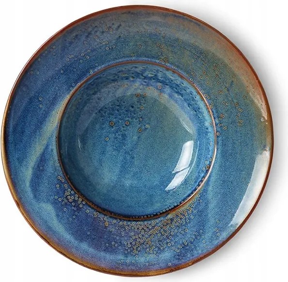 Talíř na těstoviny Chef Ceramics Rustic Blue, HKLiving