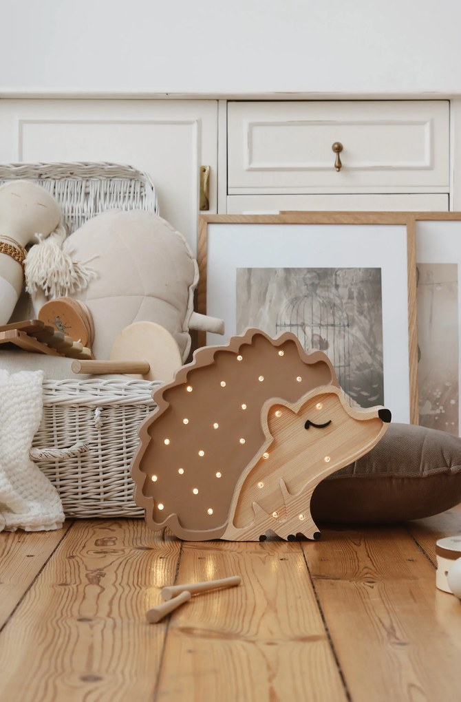 Little Lights Lampa Hedgehog Autumn Brown