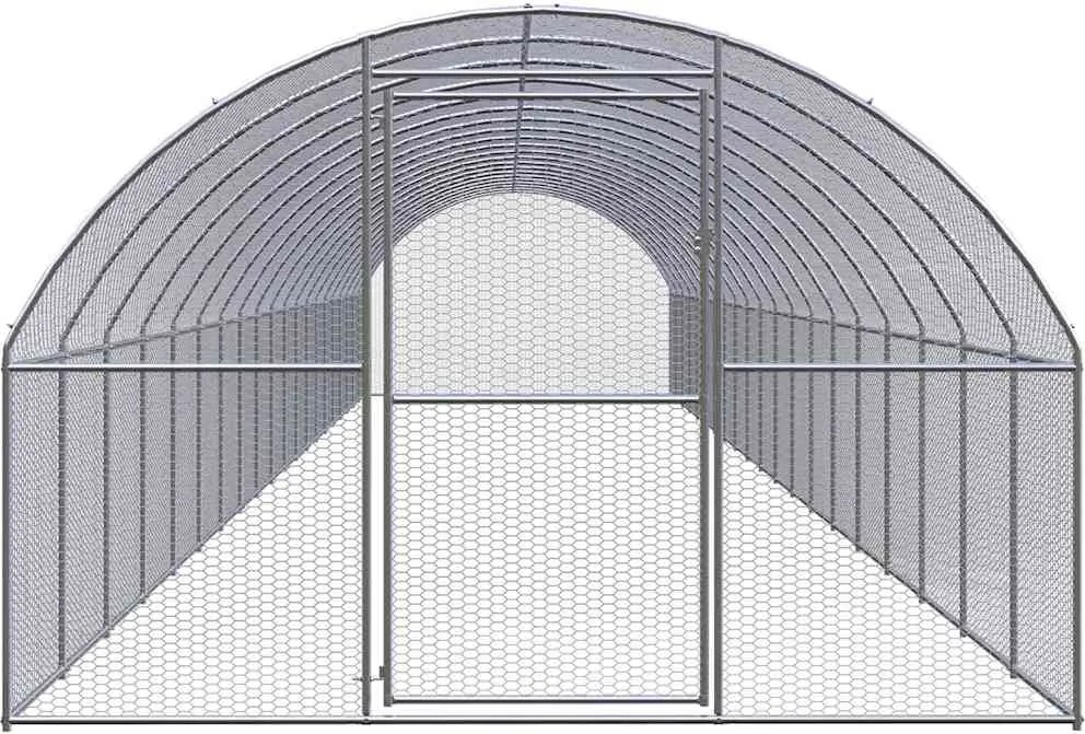 Venkovní klec pro kuřata 3 x 20 x 2 m pozinkovaná ocel 3095470