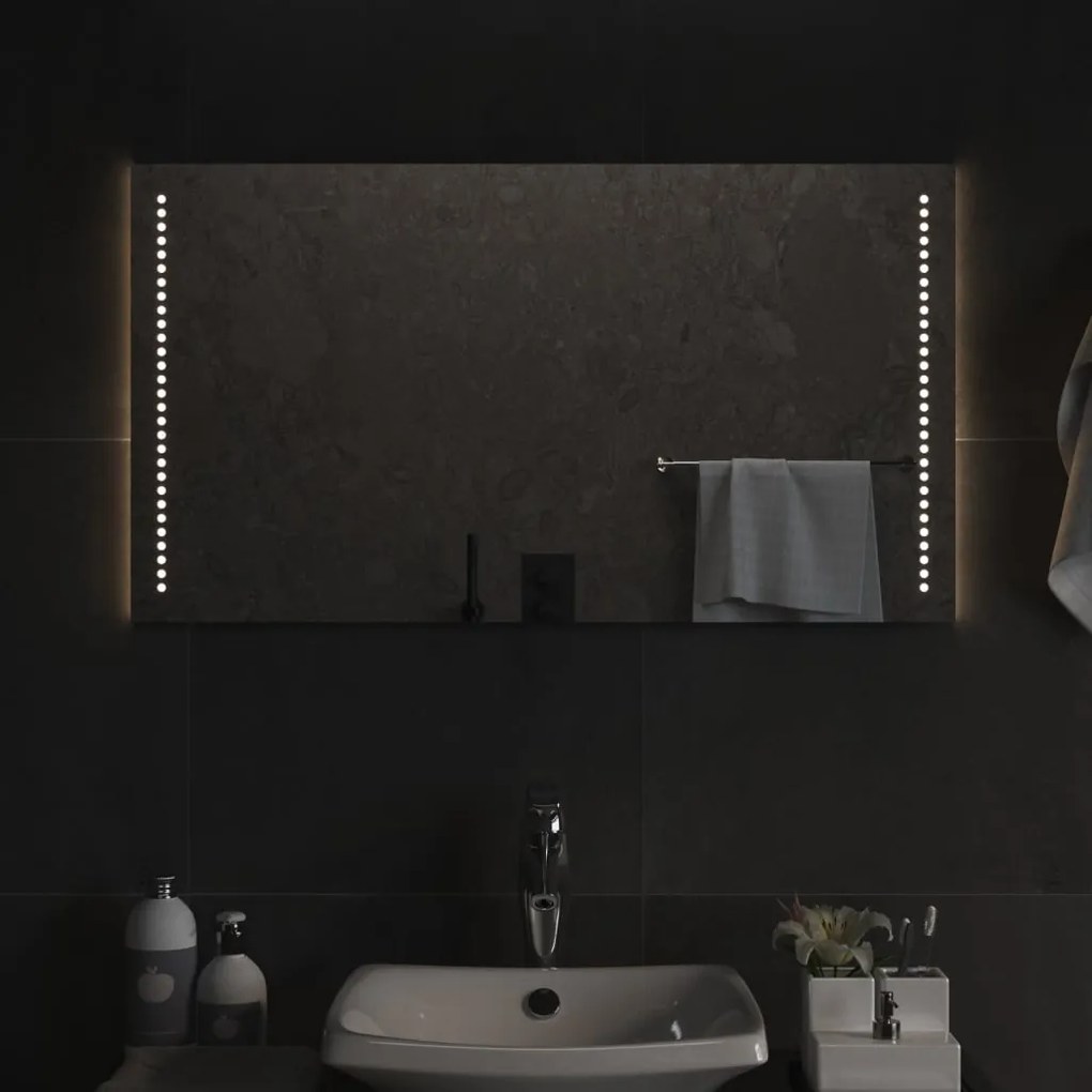 Koupelnové zrcadlo s LED osvětlením 50 x 90 cm 3154053