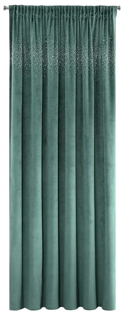 ZATEMŇOVACÍ ZÁVĚS NA PÁSCE AURORA 140X270 CM ZELENÁ