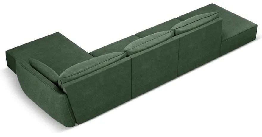 Tmavě zelená rohová pohovka (pravý roh) Vanda – Mazzini Sofas