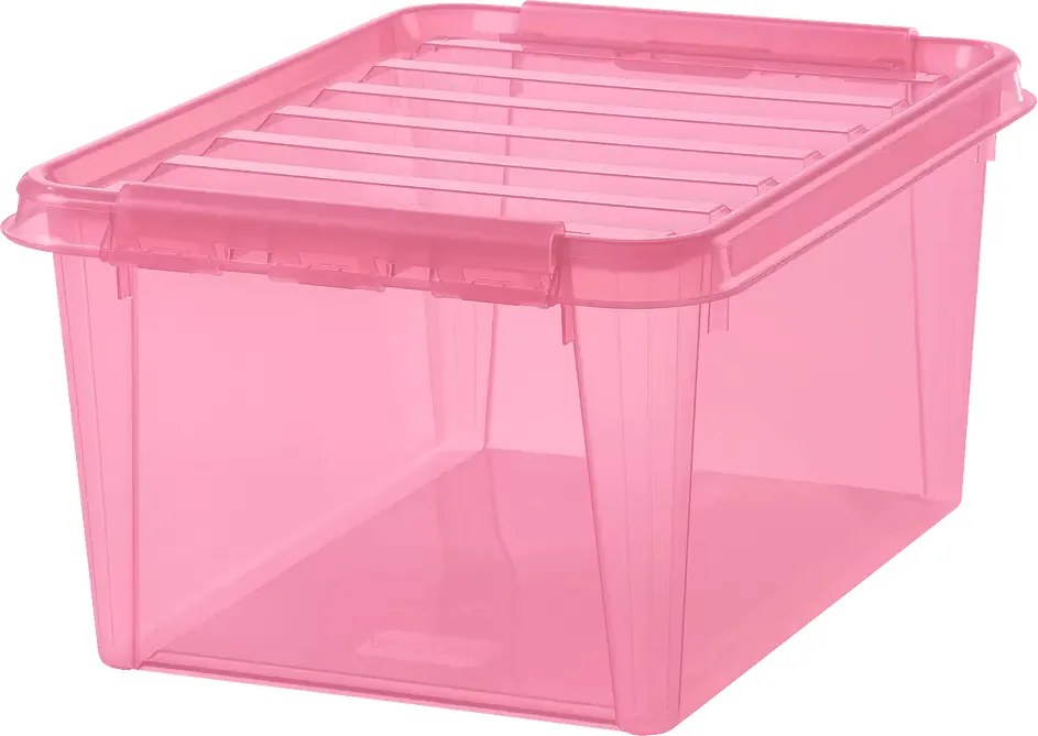 Smartstore Colour Box s víkem, 50 × 39 × 26 cm, 31 l, růžový