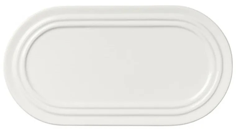 Broste Oválný talíř STEVNS 27,5cm bílý