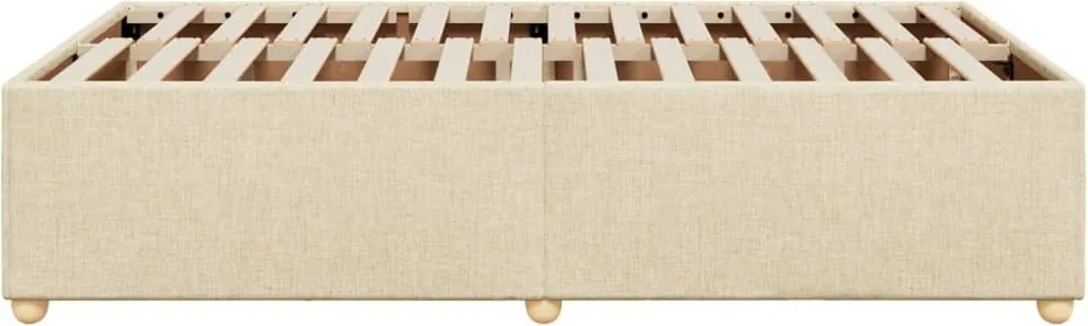 Rám postele bez matrace krémový 120 x 200 cm textil 3284727