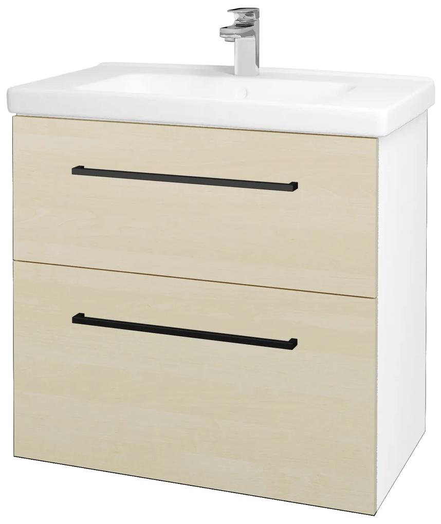 Dřevojas Koupelnová skříň BIG INN SZZ2 80 Varianta: N01 Bílá lesk / Úchytka T01 / L01 Bílá vysoký lesk