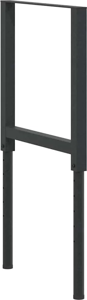 Nastavitelné rámy pracovního stolu 2 ks kov 55 x (69–95,5) cm 147931