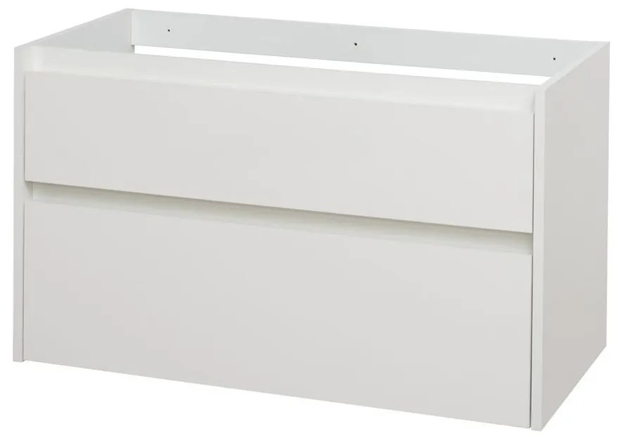 Mereo Mereo, Opto, koupelnová skříňka 101 cm, bílá, dub, bílá/dub, černá, CN912S