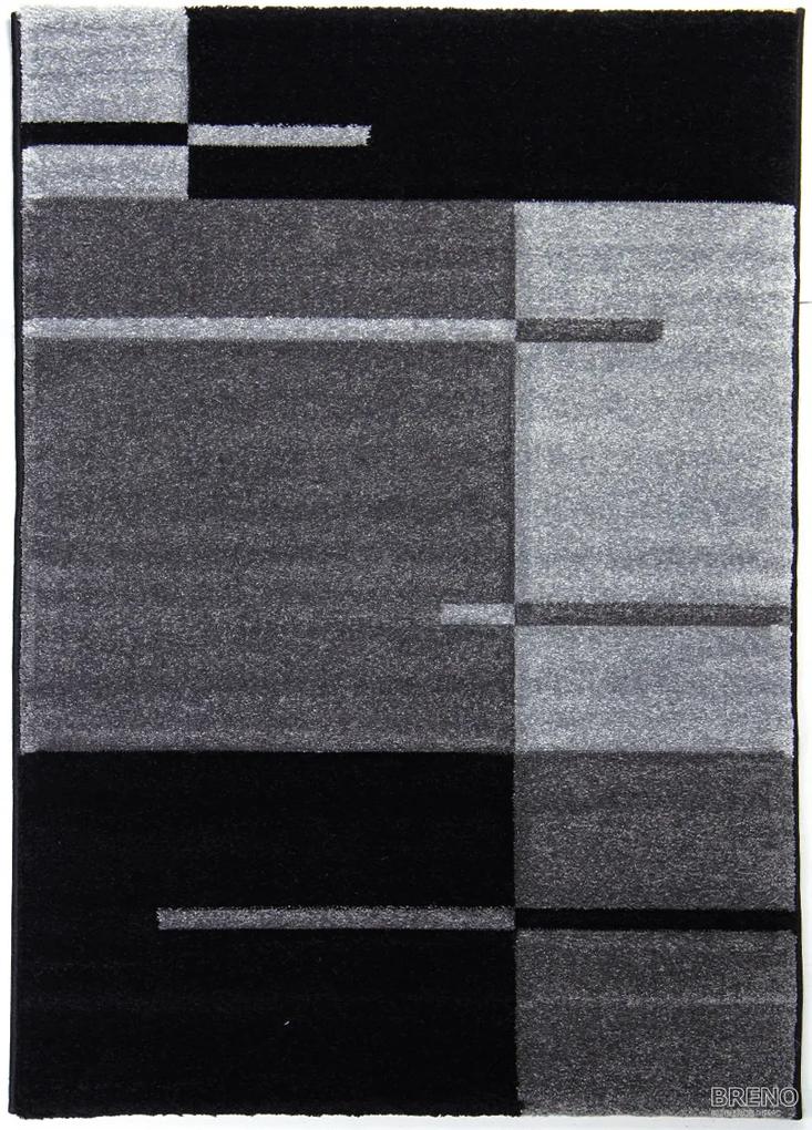 Ayyildiz Hali GmbH Kusový koberec HAWAII 1310 Grey, Šedá, Černá, 80 x 150 cm