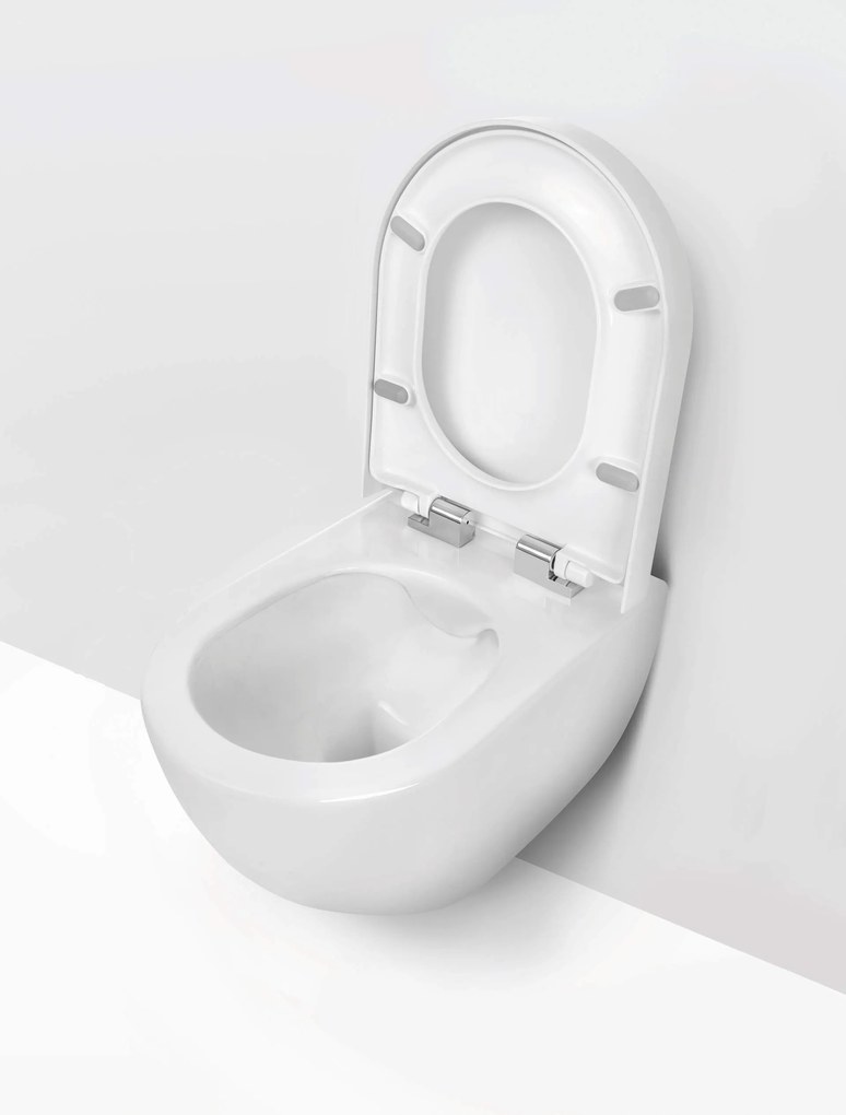 Deante Peonia Zero, závěsná WC mísa RimFree 51 x 36 cm, bílá, CDE_6ZPW