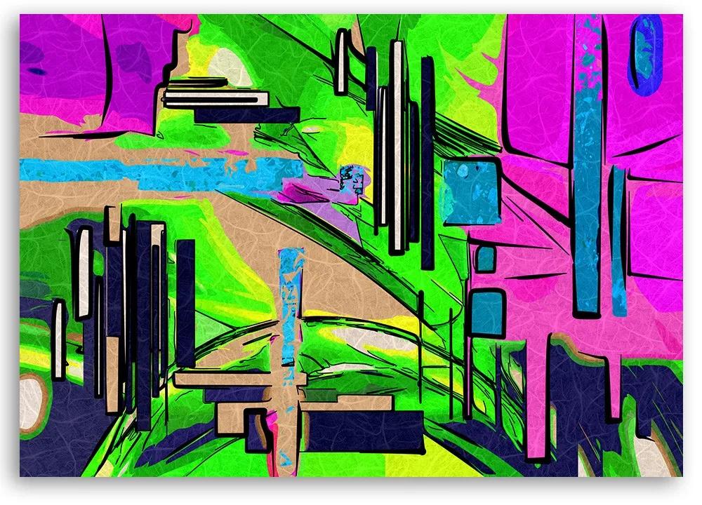 Gario Obraz na plátně Abstraktní krajina Rozměry: 60 x 40 cm