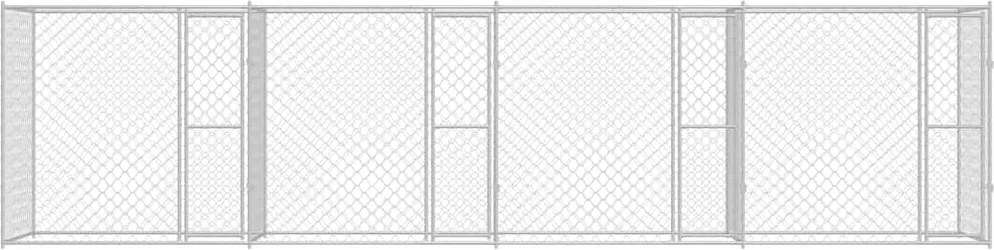 Klec pro psa Stříbrná 800 x 200 x 200 cm Pozinkovaná ocel 3368308