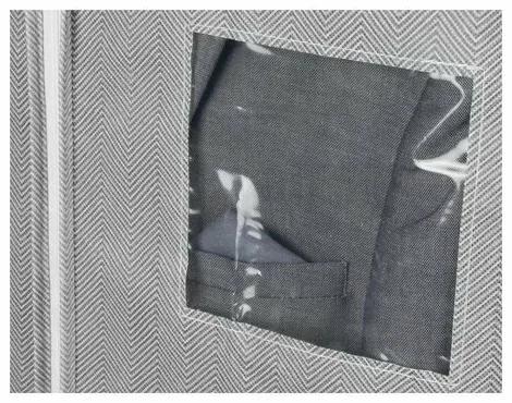 Compactor Obal na obleky a krátké šaty Boston, 60 x 100 cm, šedá