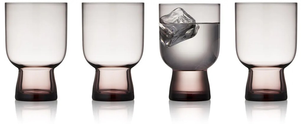 Lyngby Glas Sklenice na vodu Sorrento 30 cl (4 ks) Pink