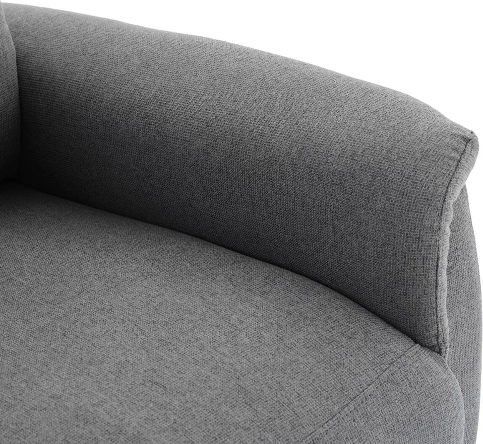 Křeslo polohovací masážní s výhřevem, 8bodová vibrační masáž, zvedací systém, USB, šedá látka (72 x 95) cm