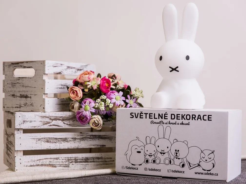 Sdeko LED lampa zajíc Miffy 30